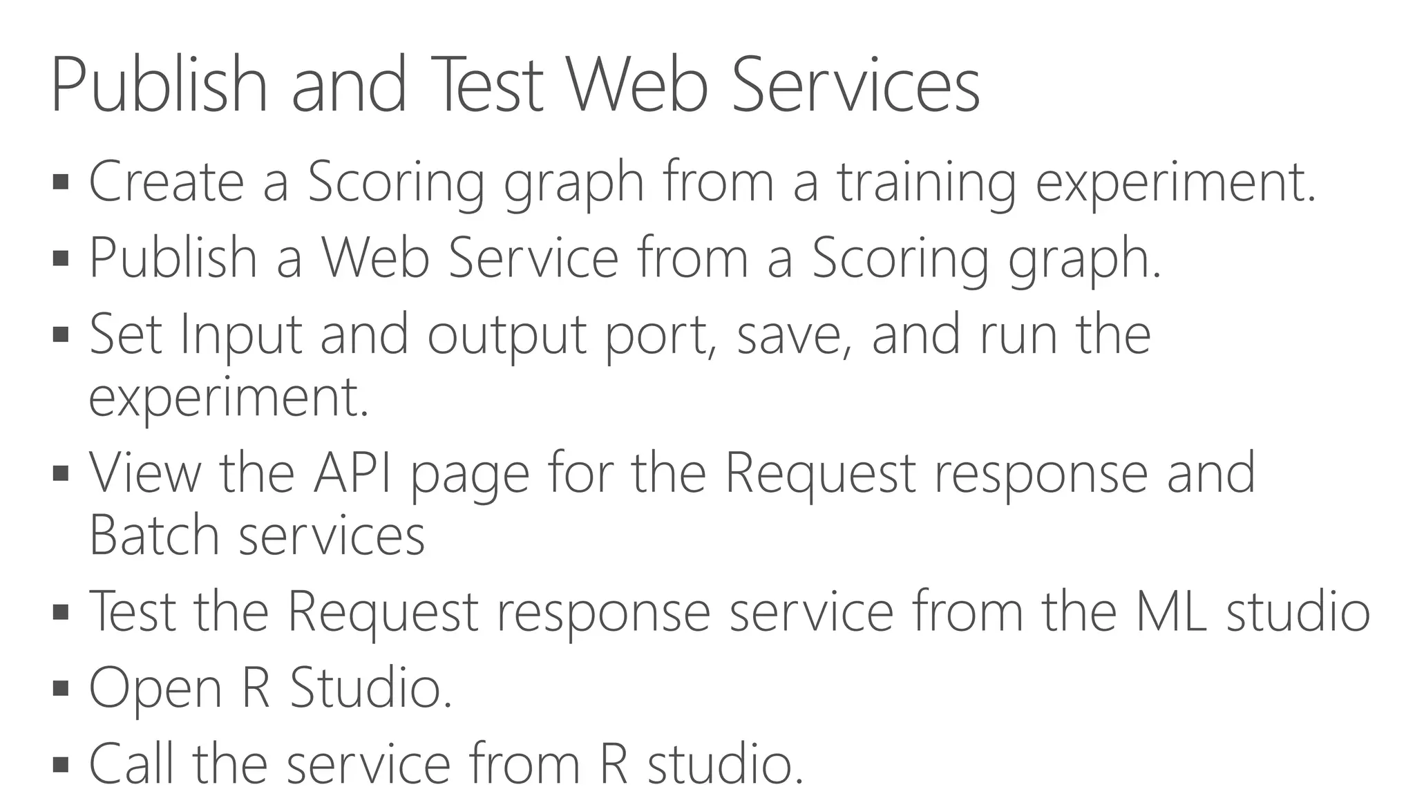 Azure Machine Learning using R | PPT
