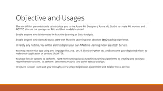 Azure ML Studio | PPTX