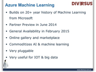 Azure Machine Learning: Teach your app to be smarter | PPT