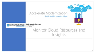 Monitor Cloud Resources using Alerts & Insights | PPT