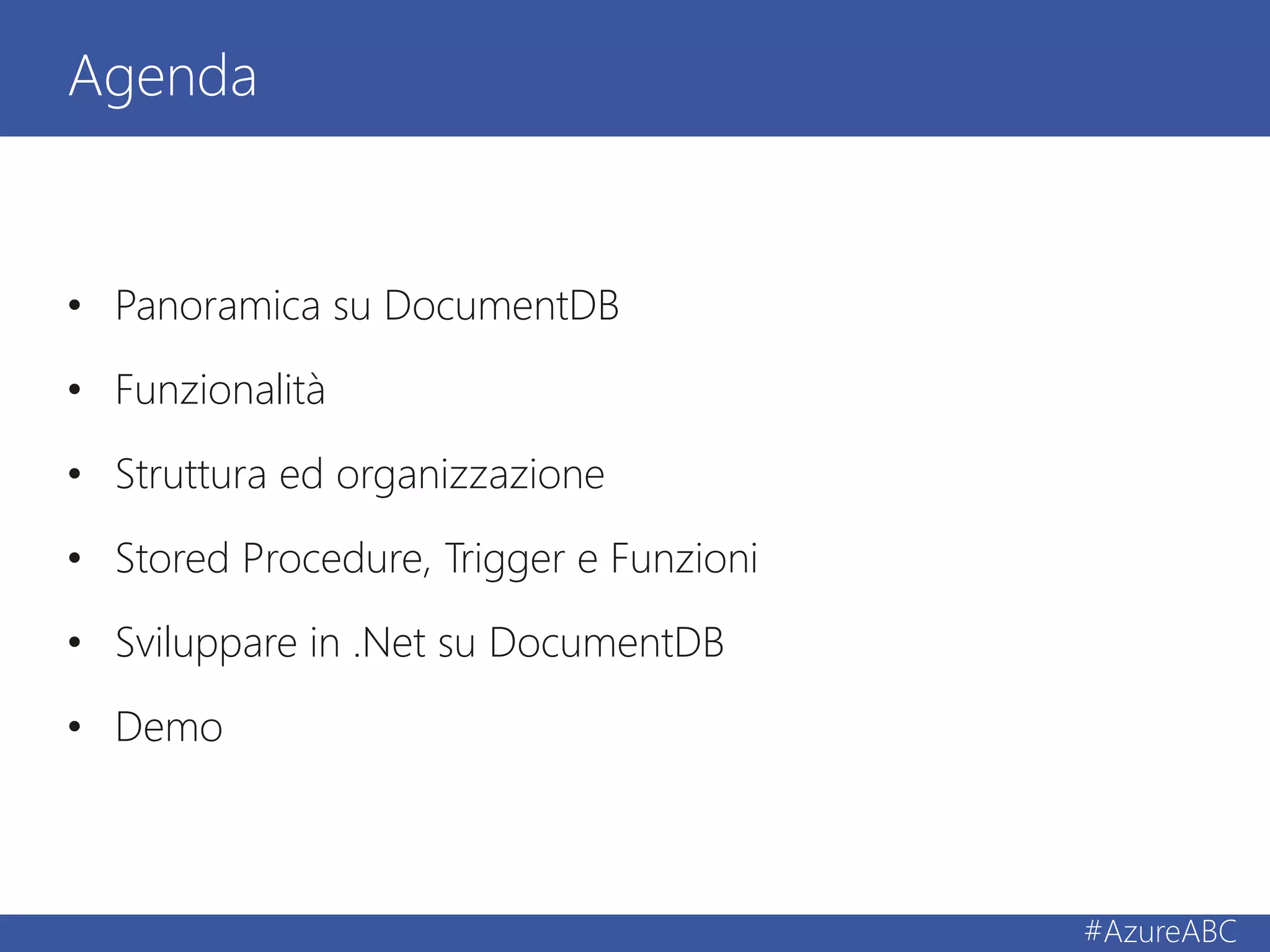 Azure No-Sql approach: DocumentDB | PPTX