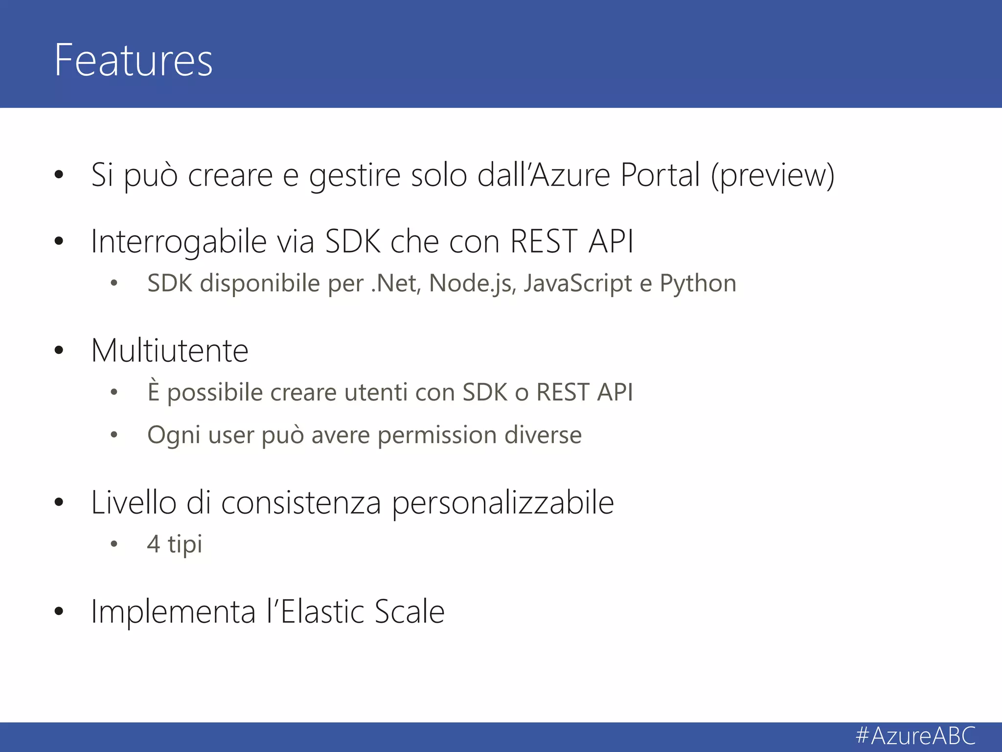 Azure No-Sql approach: DocumentDB | PPTX