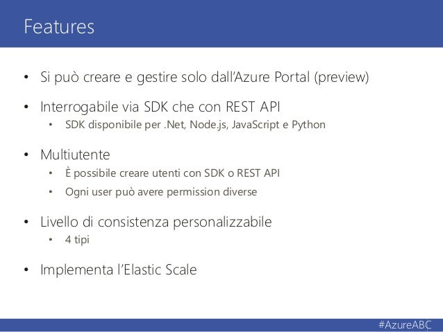 Azure No-Sql approach: DocumentDB
