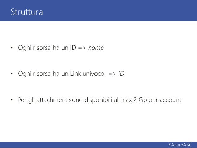 Azure No-Sql approach: DocumentDB