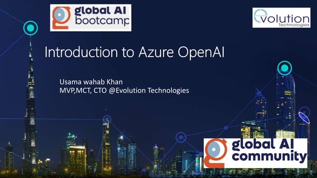 introduction Azure OpenAI by Usama wahab khan | PPTX | Cloud Computing ...