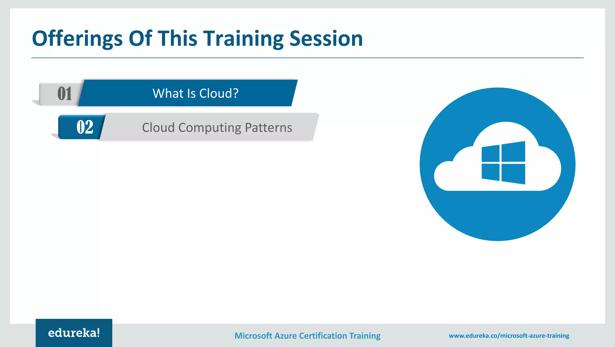 Microsoft Azure Overview Cloud Computing Tutorial With Azure Azure Training Edureka Ppt