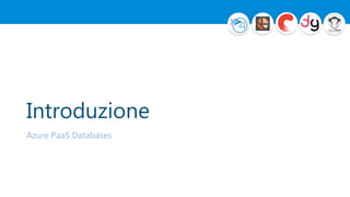 Azure PaaS databases | PDF