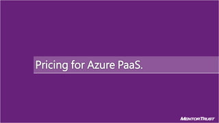 Azure PaaS (WebApp & SQL Database) workshop solution | PPT