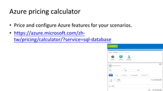Azure PaaS (WebApp & SQL Database) workshop solution | PPT