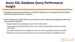 Monitorando performance no Azure SQL Database | PPTX | Databases ...
