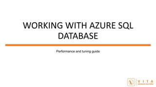 Monitorando performance no Azure SQL Database | PPT