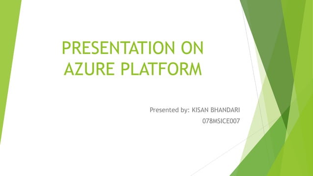 Microsoft AZURE PLATFORM PRESENTATION.pptx | Free Download