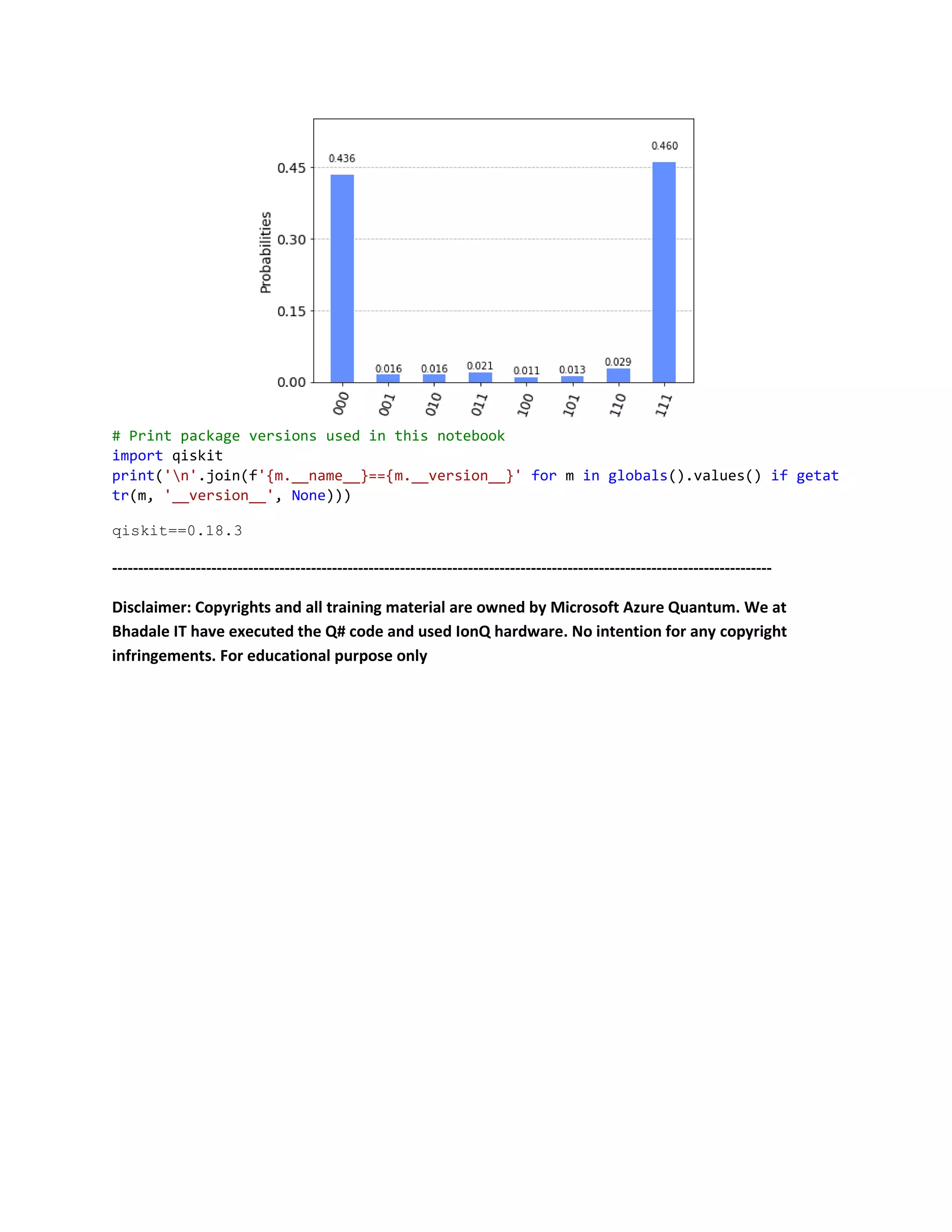 Azure Quantum with IBM Qiskit and IonQ QPU | PDF