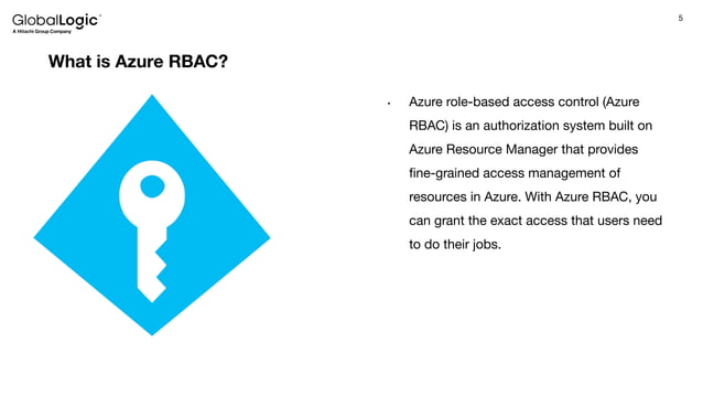 GlobalLogic .NET Webinar #2 “Azure RBAC and Managed Identity” | PDF