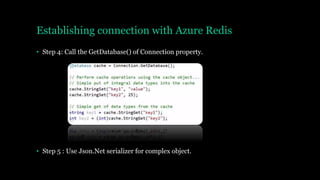 Azure redis cache | PPTX