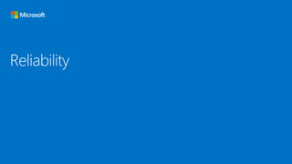 Microsoft Azure Cloud Reliablity