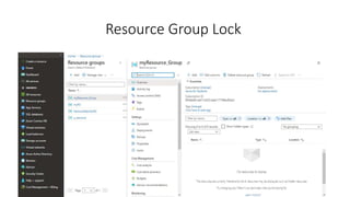 Azure resource group lock | PPT