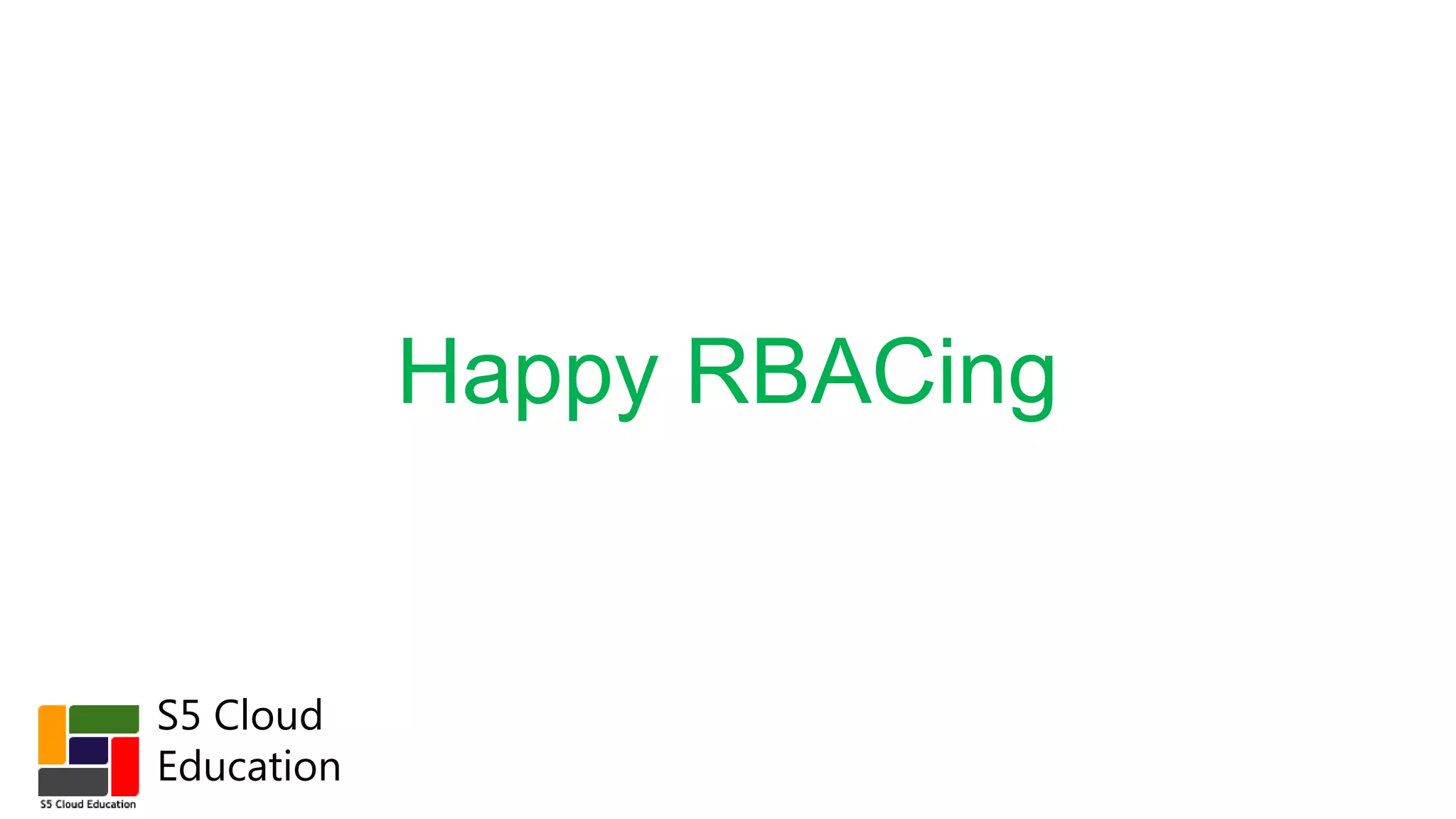 Azure Role Based Access Control Rbac Pptx Cloud Computing Internet