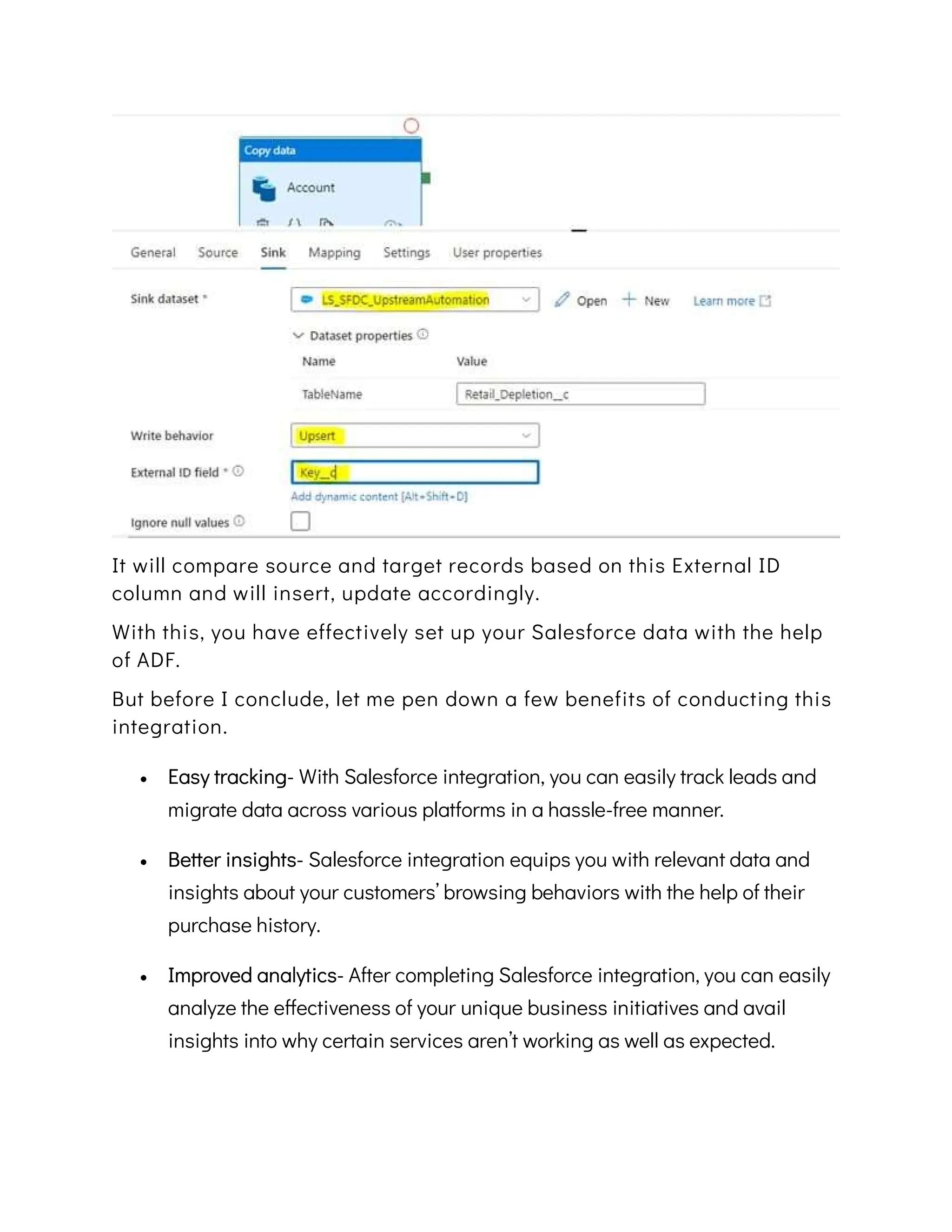 How to integrate salesforce data with azure data factory | PDF