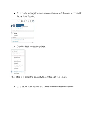 How to integrate salesforce data with azure data factory | PDF