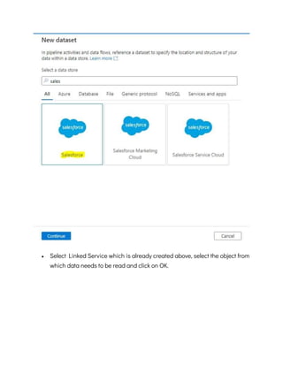How to integrate salesforce data with azure data factory | PDF