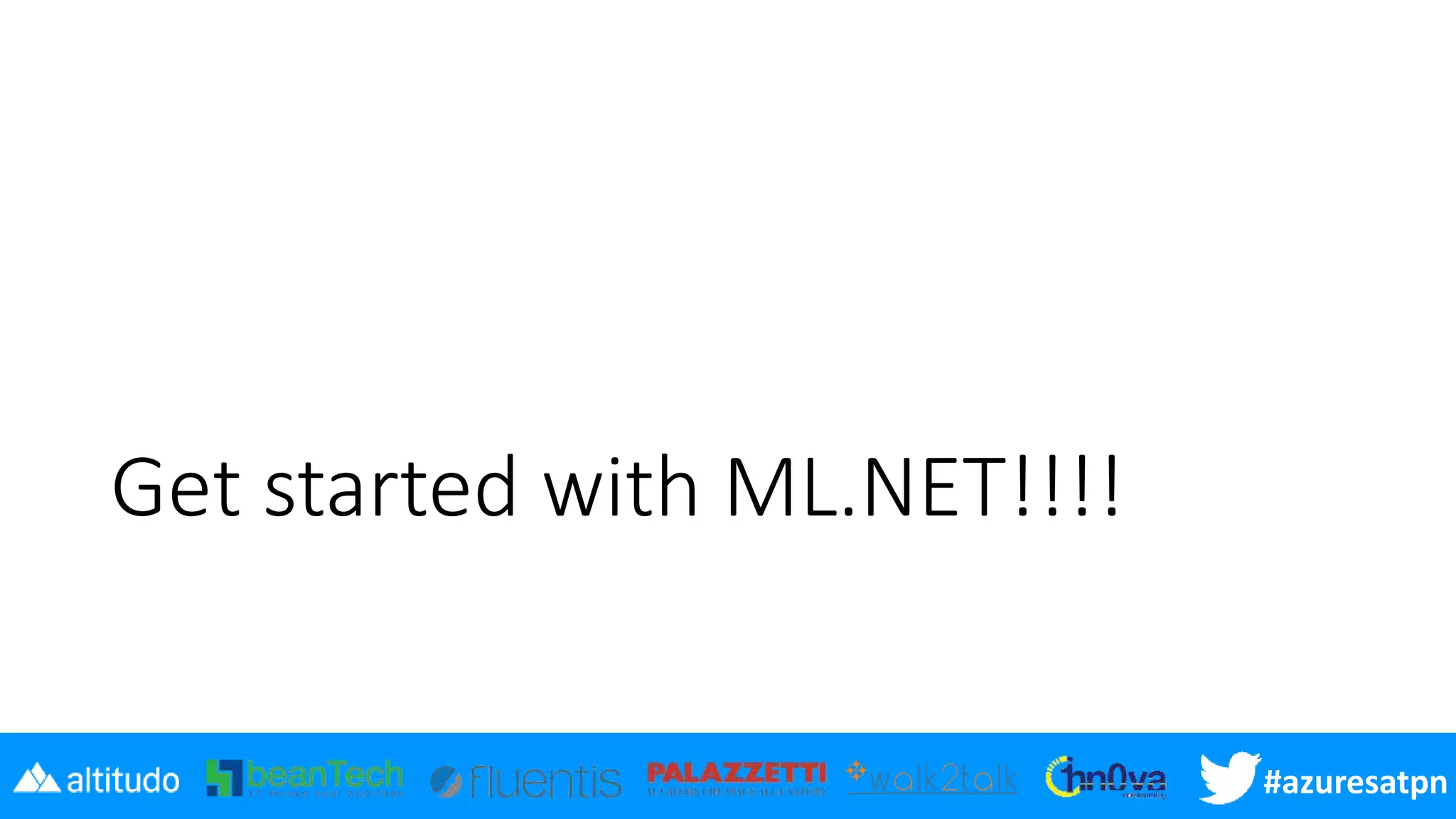 Azure saturday Pordenone 2019 - ML.NET model lifecycle with azure devops | PPT