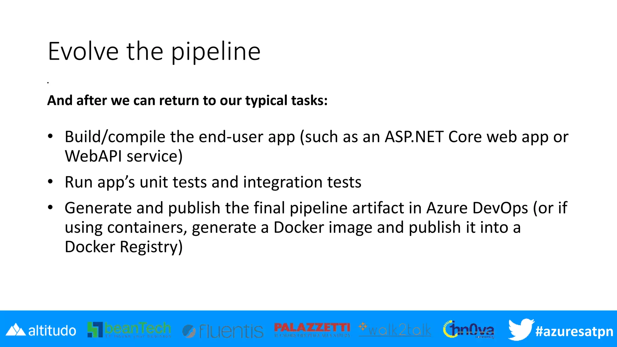 Azure saturday Pordenone 2019 - ML.NET model lifecycle with azure devops | PPT