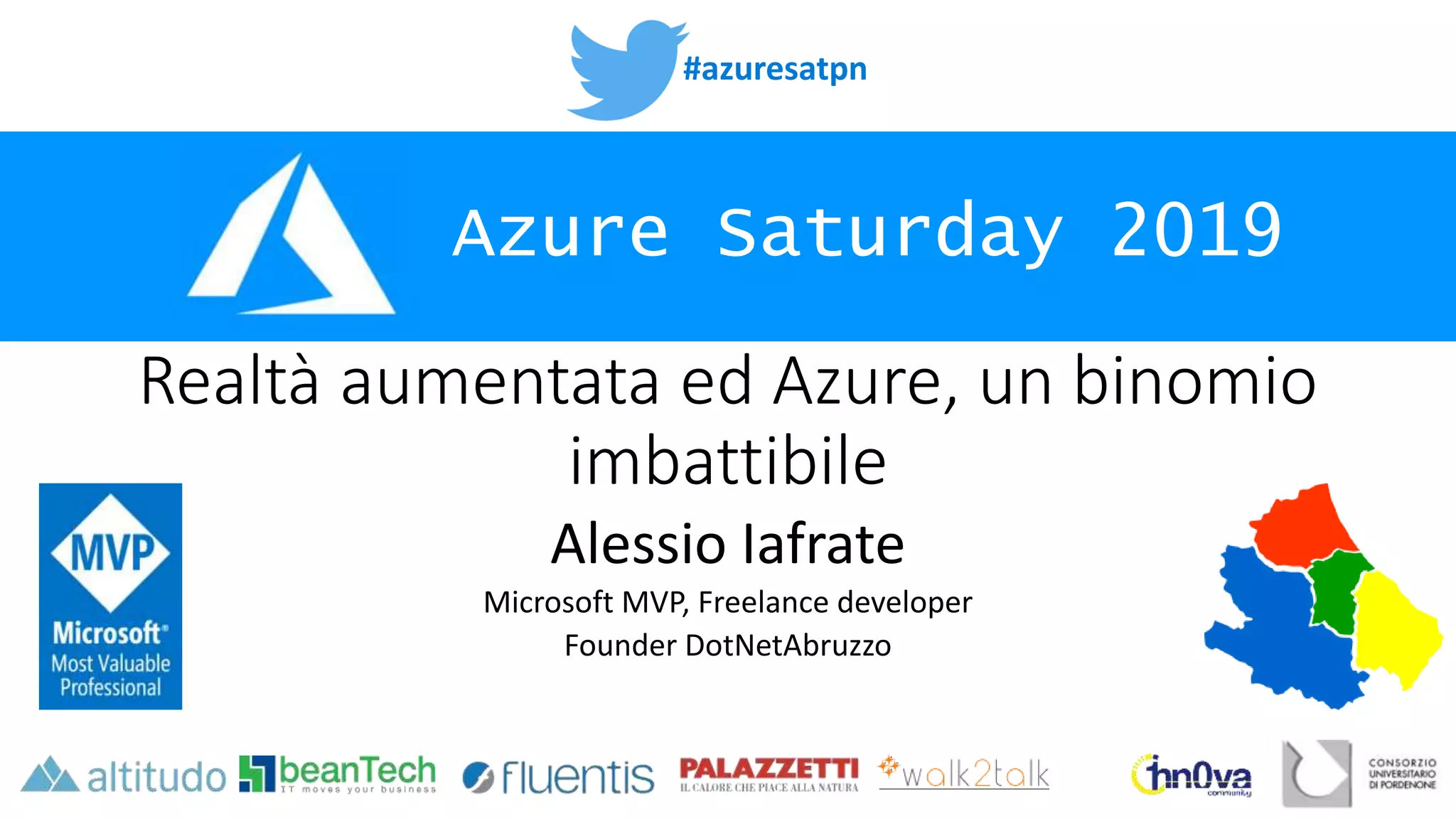 Realtà aumentata ed Azure, un binomio imbattibile | PPTX | Cloud Computing | Internet