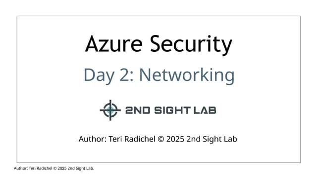 AzureSecurity - Day2 - Azure Network Security | PPT