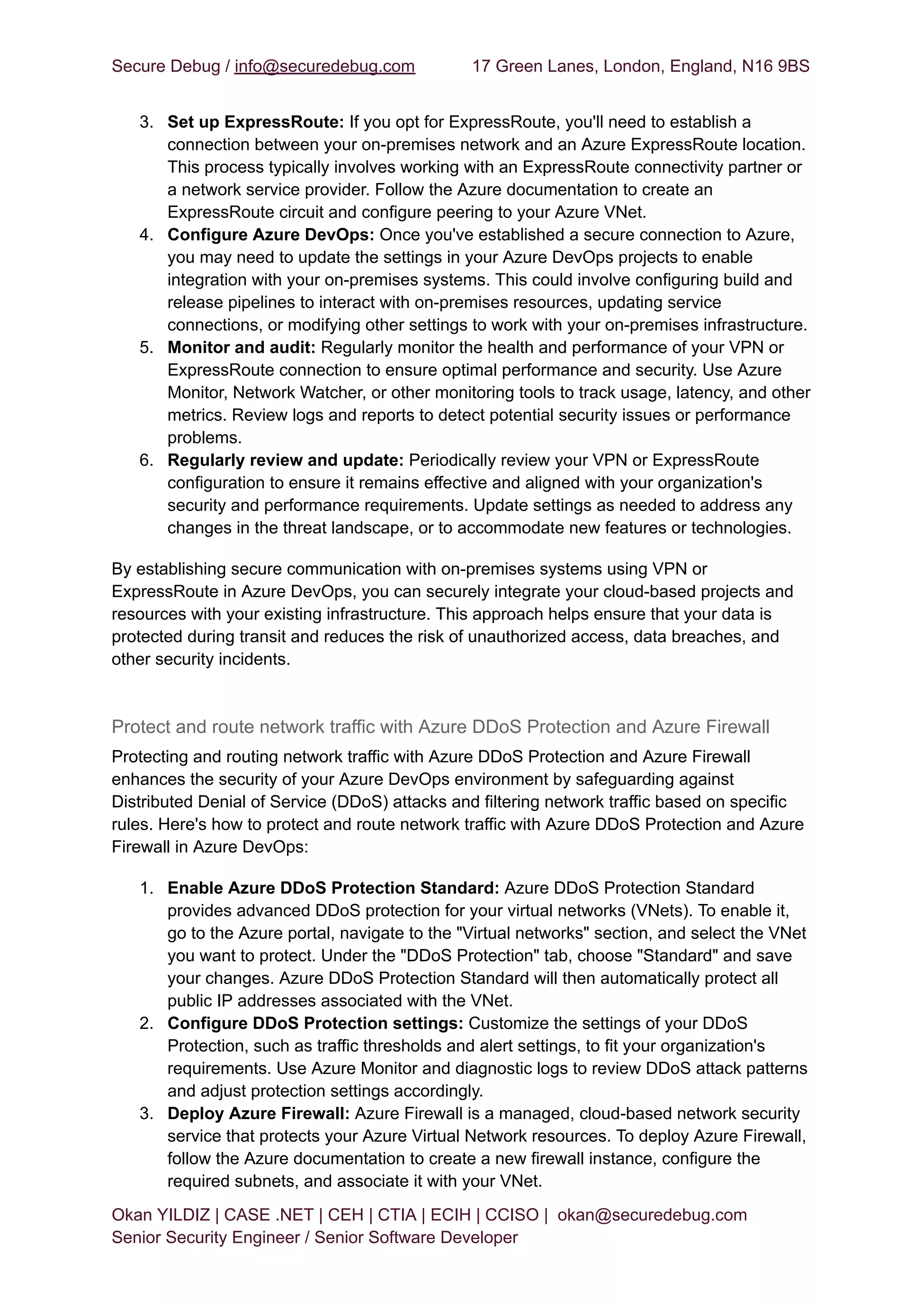 Azure Security Check List - Final.pdf | Cloud Computing | Internet