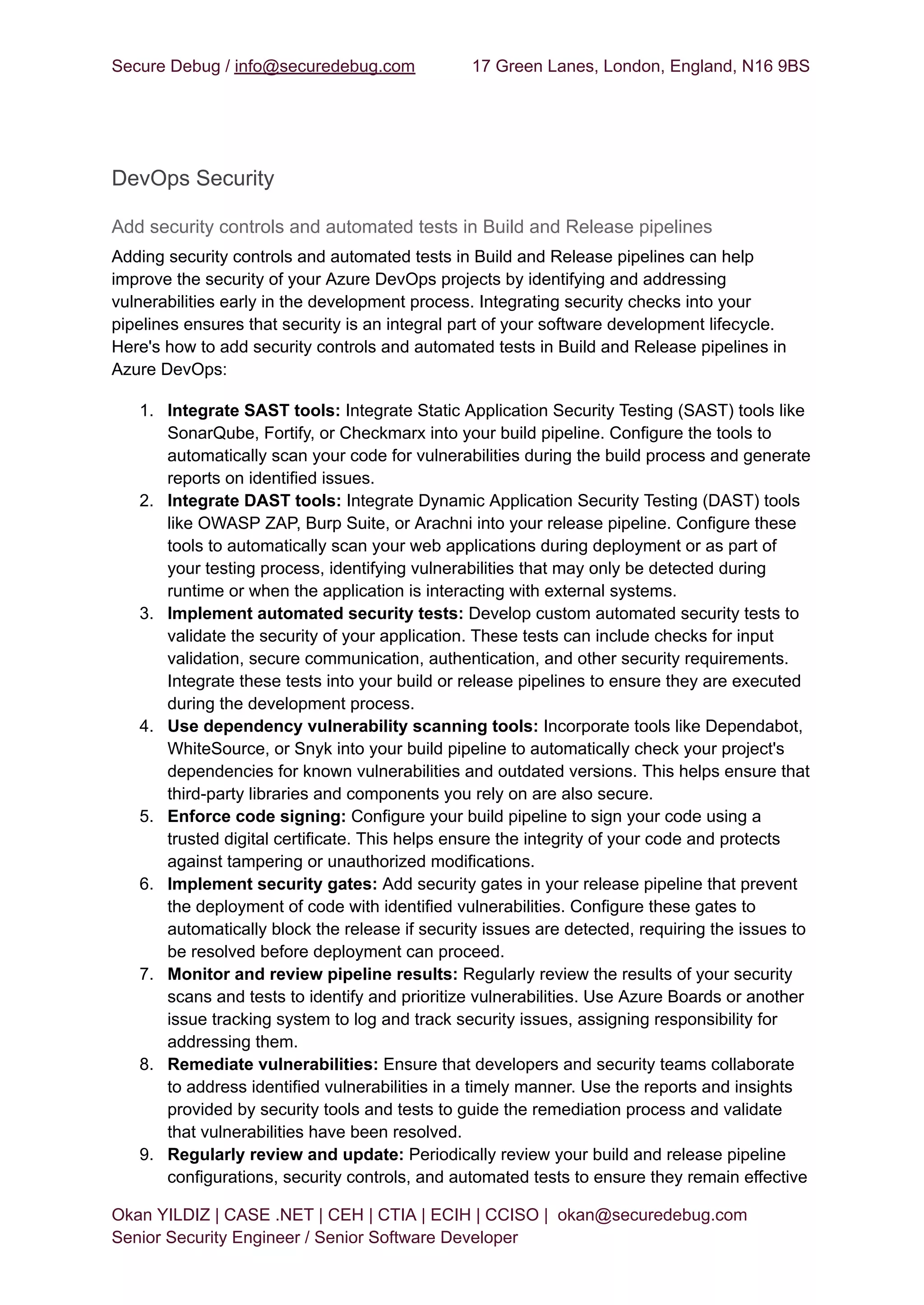 Azure Security Check List - Final.pdf | Cloud Computing | Internet