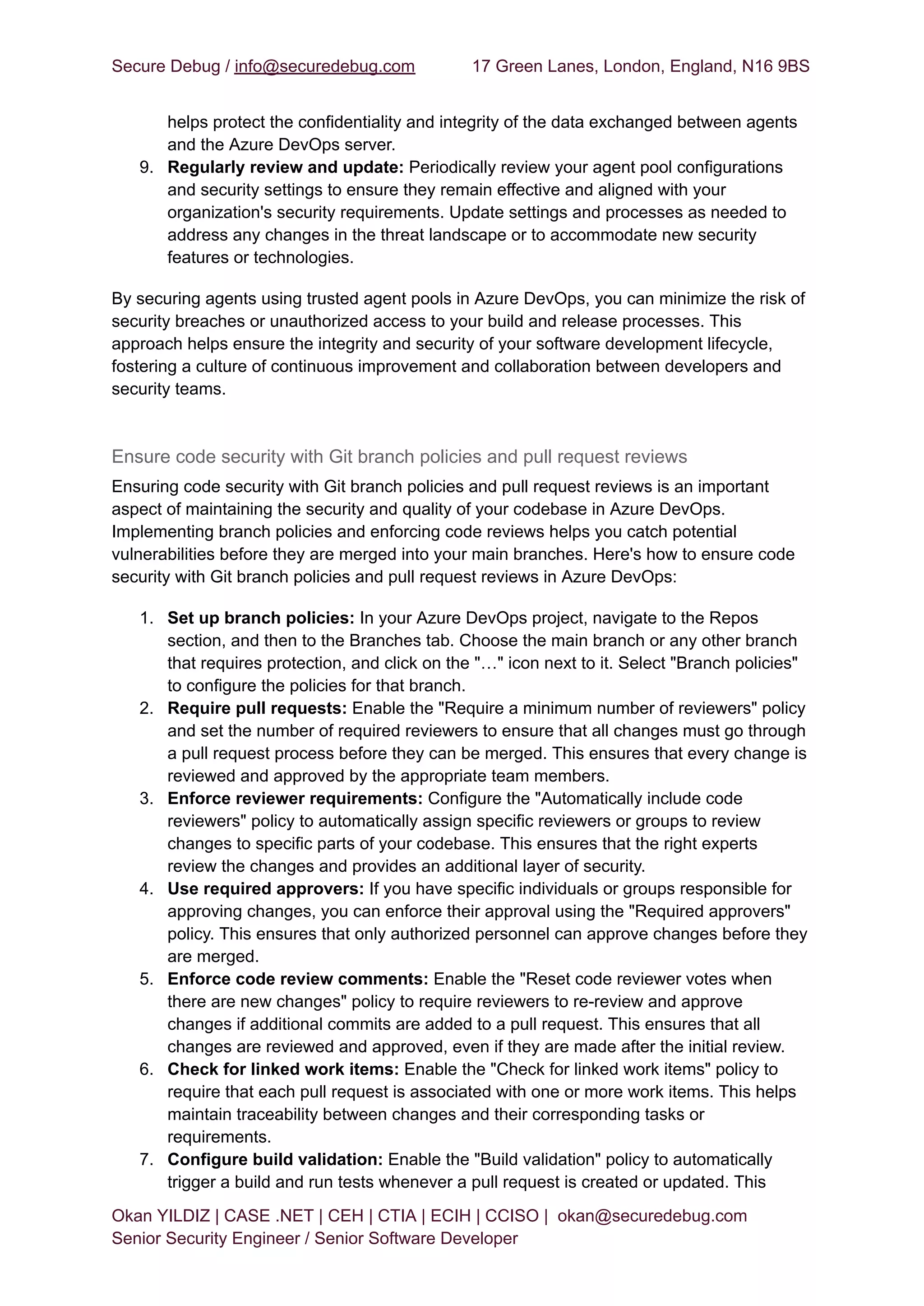 Azure Security Check List - Final.pdf | Cloud Computing | Internet