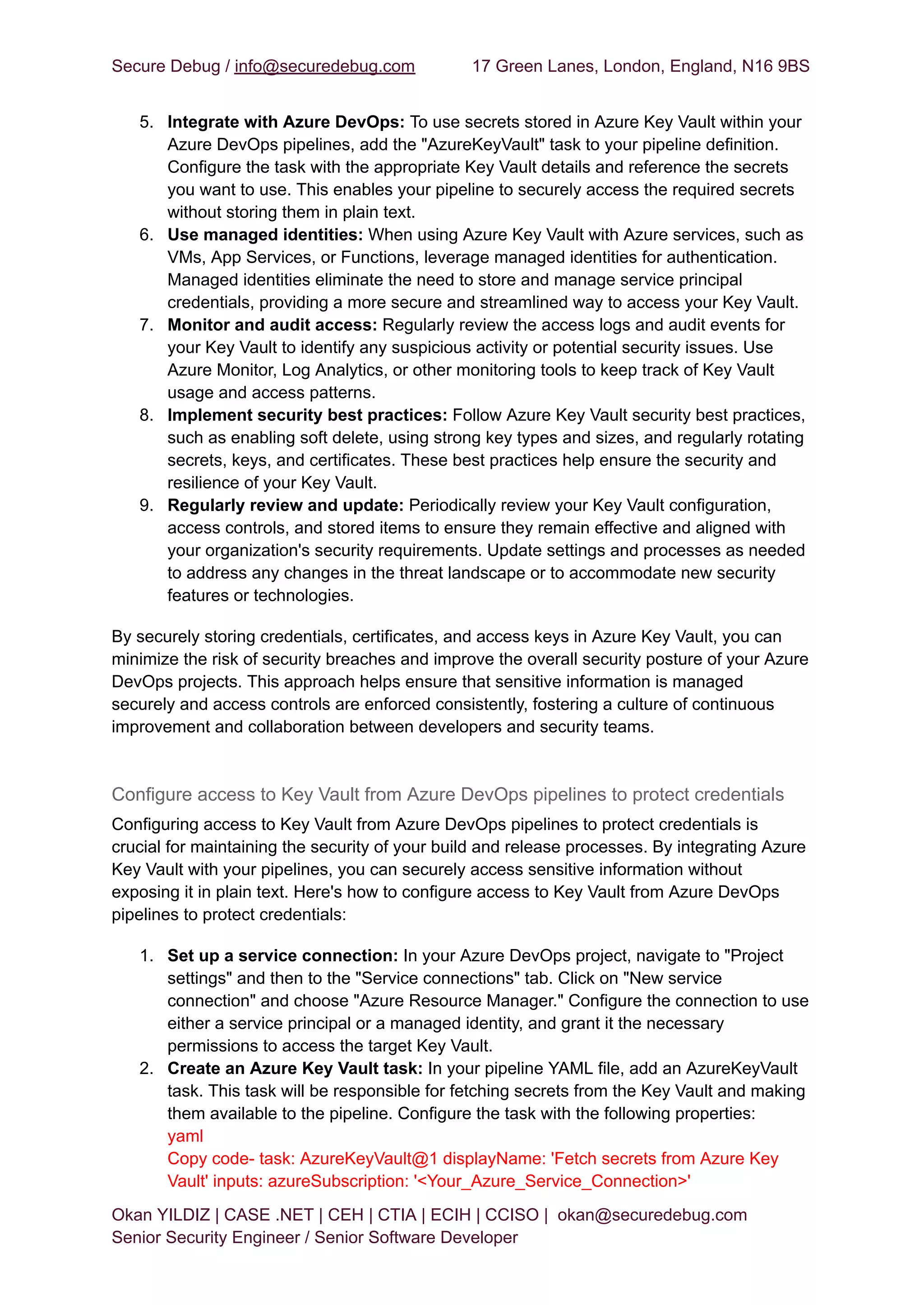 Azure Security Check List - Final.pdf | Cloud Computing | Internet