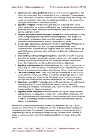 Azure Security Check List - Final.pdf | Cloud Computing | Internet