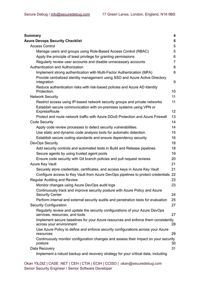 Azure Security Check List - Final.pdf