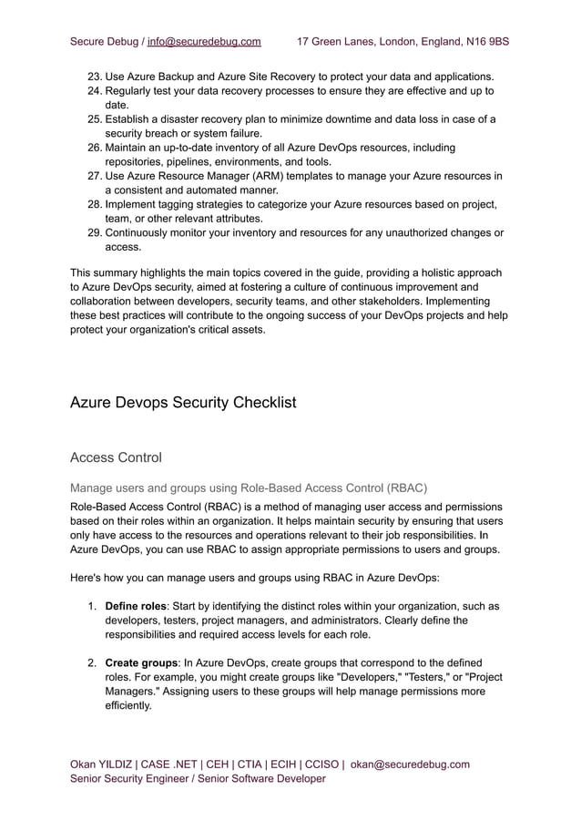 Azure Security Check List - Final.pdf