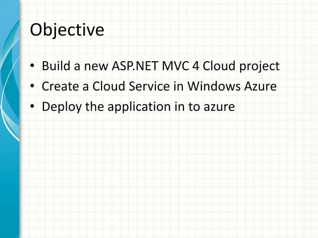 Azure series 2 creating a cloud service - web role | PPT Azure series 2 creating a cloud service - web role | PPT