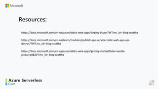 Azure Serverless Conf | PPT