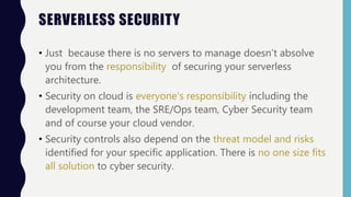 Azure serverless security | PPTX | Cloud Computing | Internet