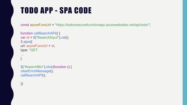 Azure serverless security | PPT
