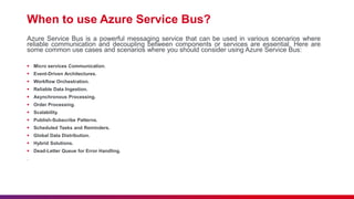 Introduction to Azure Service Bus Presentation | PPTX