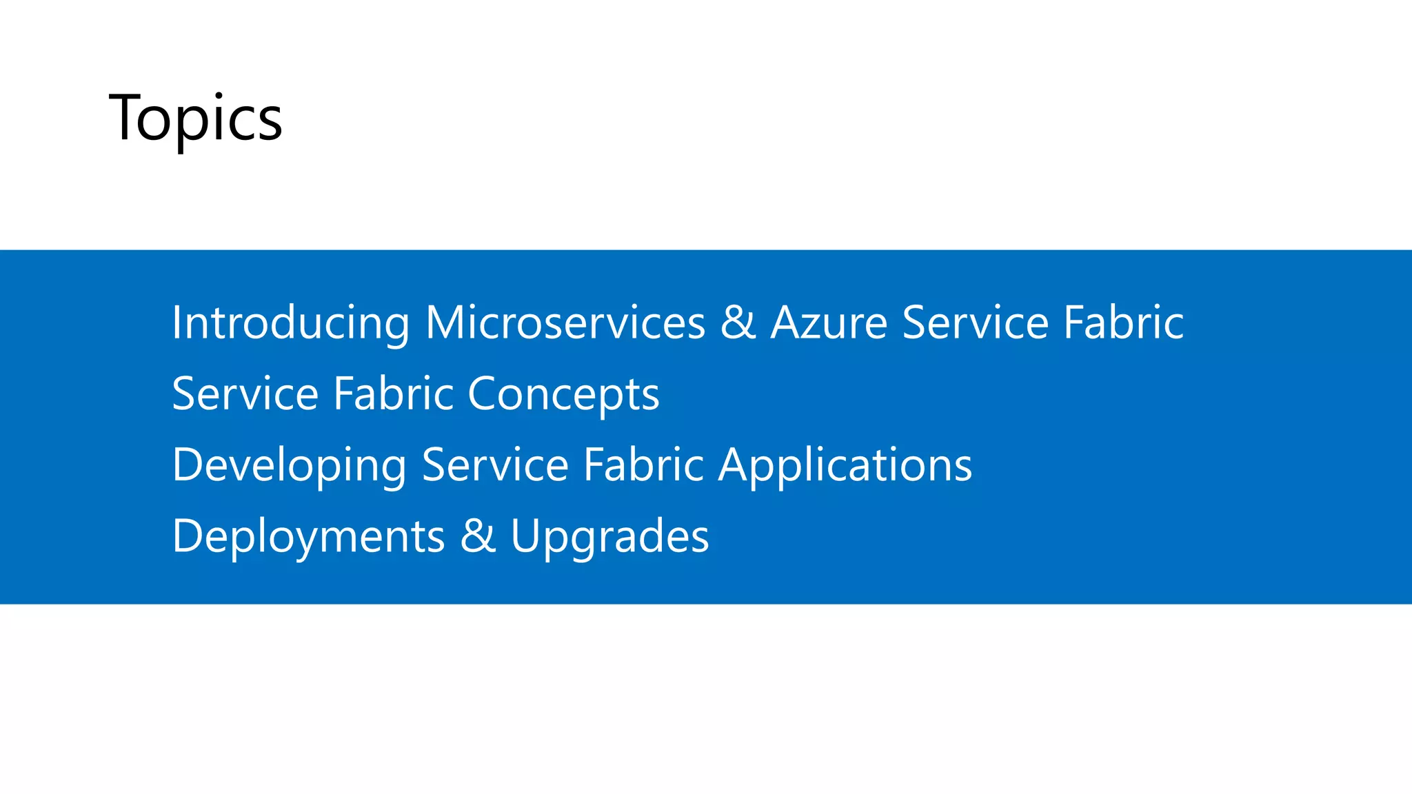 Azure service fabric | PPTX