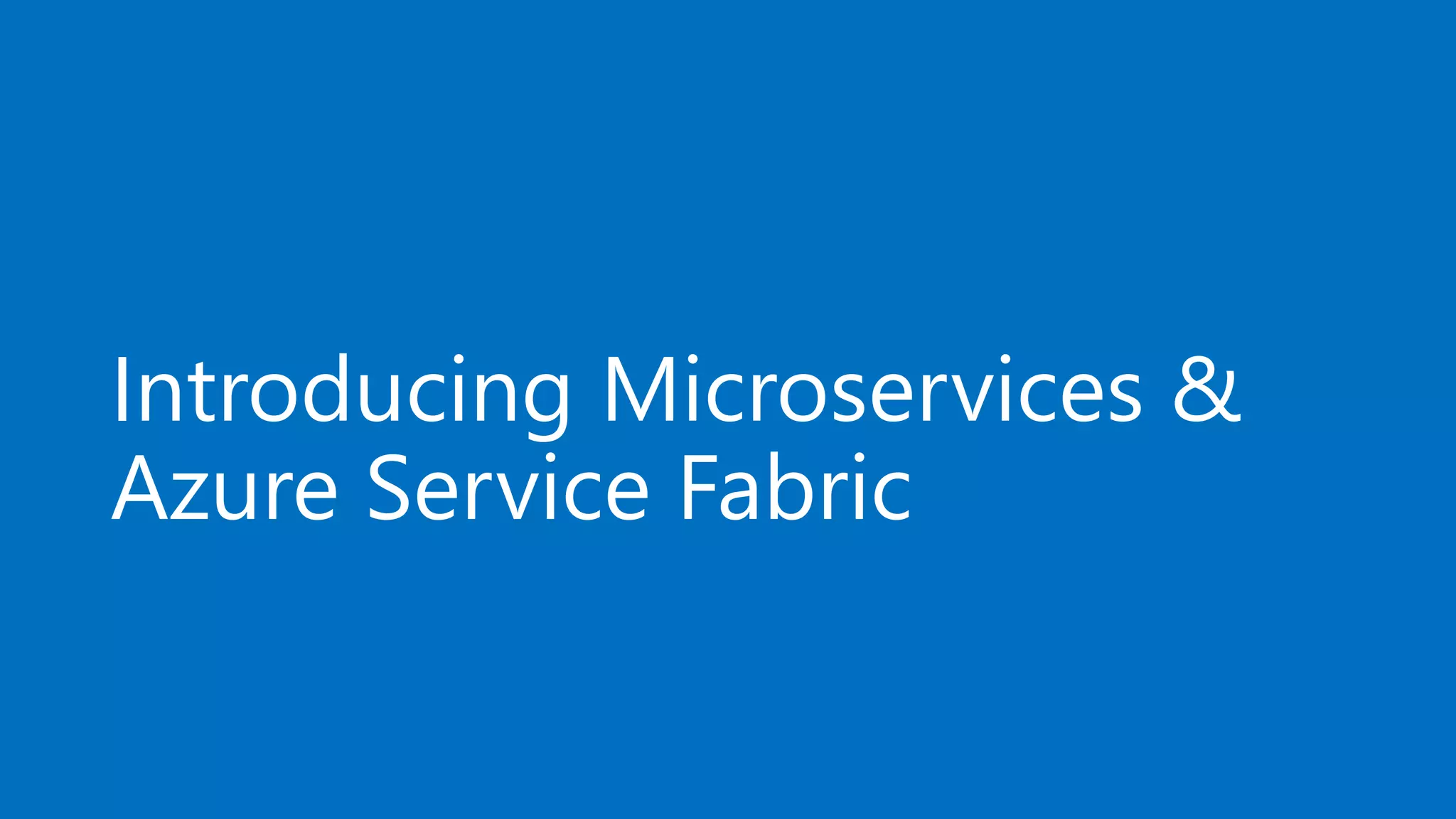 Azure Service Fabric Ppt