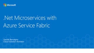 .NET microservices with Azure Service Fabric | PPTX