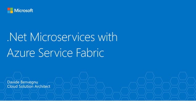 .NET microservices with Azure Service Fabric | PPT
