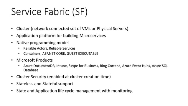 Azure Service Fabric Mesh | PPT