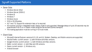 Azure signalR & Real time web application | PPT