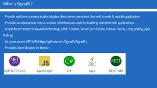 Azure signalR & Real time web application | PPT