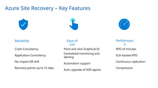 Microsoft Azure Site Recovery Overview and use cases | PPTX