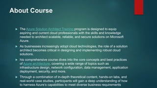 Azure Solution Architect Certification Course - wiculty.pptx